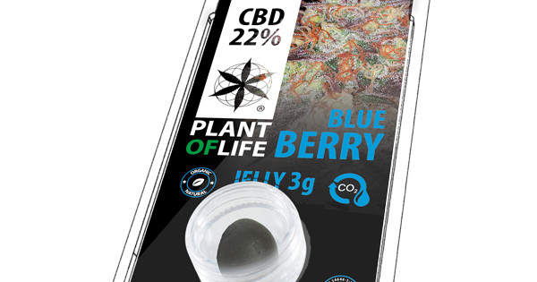 CBD smola 'Jelly' 22%, 3g - Blueberry - naj cijena - Kanabi